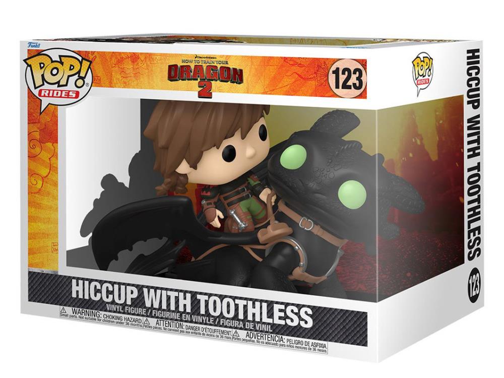 Funko Pop! Rides Deluxe: How To Train Your Dragon - Hiccup with Toothl ...