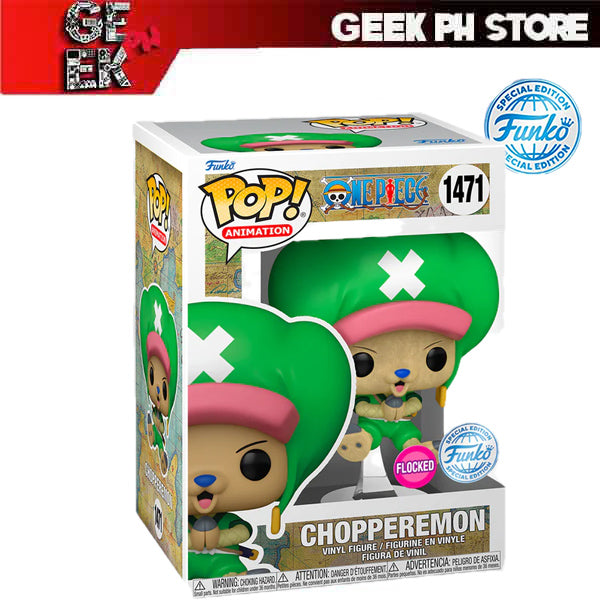 Funko Pop Animation One Piece - Choppermon Flocked Special Edition Exc ...