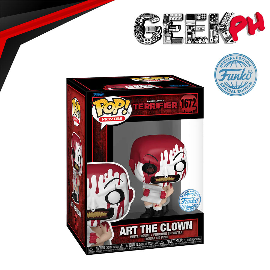 Funko POP MOVIES: Terrifer - Art the Clown with Nespaper Special Editi ...