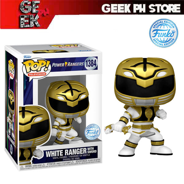 Funko Pop Power Rangers 30th Anniversary - White Ranger with Sword Spe ...