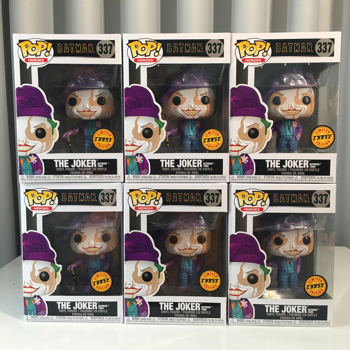 Funko Pop! Heroes: Batman (1989) - The Joker CHASE Edition #337 sold b ...