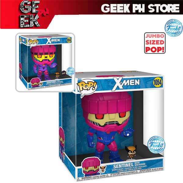 Funko POP! Jumbo: X-MEN - Sentinel with Wolverine 10" Special Edition ...